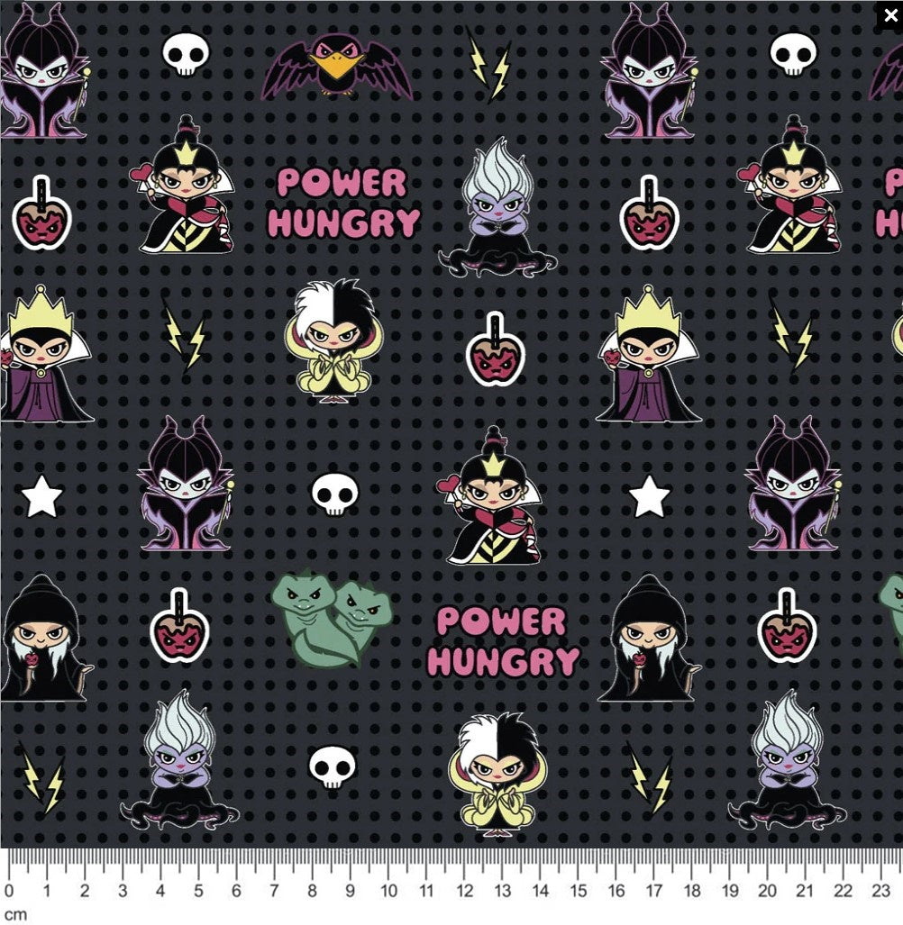 LC2836 Disney Villains Kawaii Power Hungry Charcoal – Monkey Mama ...