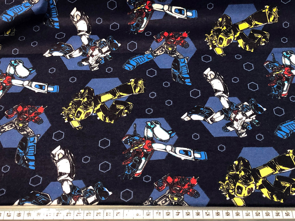 Flannel - F82 Transformers – Monkey Mama Fabrics & More