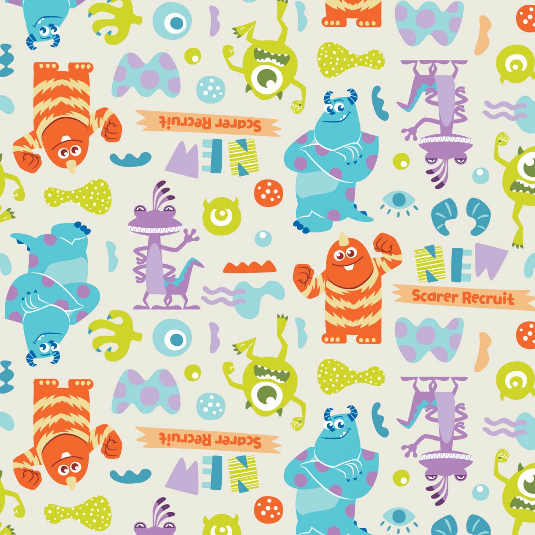 LC2561 Monsters Inc. Monsters at Play – Monkey Mama Fabrics & More