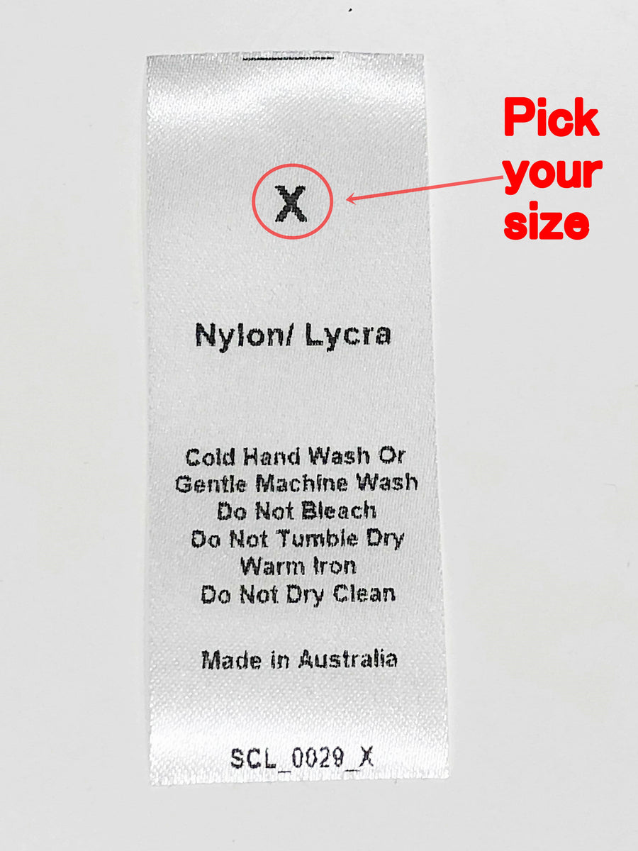 Care & Size Sewing Labels - Nylon/Lycra – Monkey Mama Fabrics & More